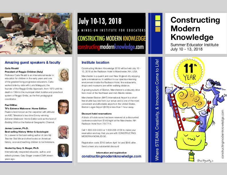 Download the CMK 2018 Brochure - Constructing Modern Knowledge